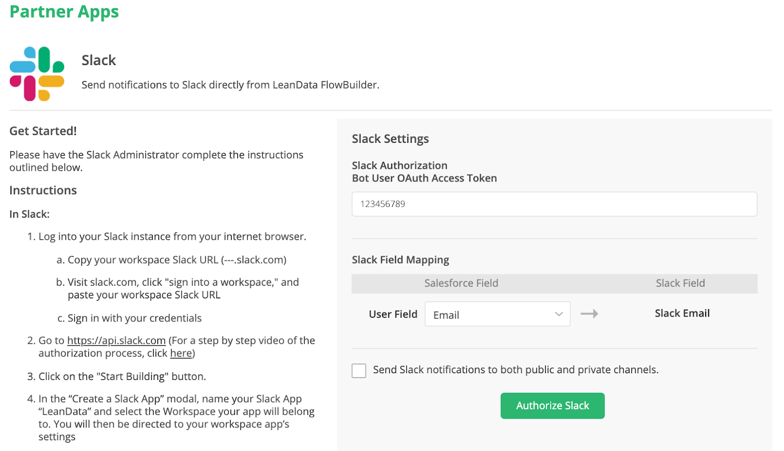 Routing - LeanData - Slack FlowBuilder Integration – LeanData Help Center
