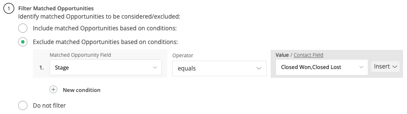 Contact Routing Contact To Opportunity Match Node Guide Leandata Help Center 