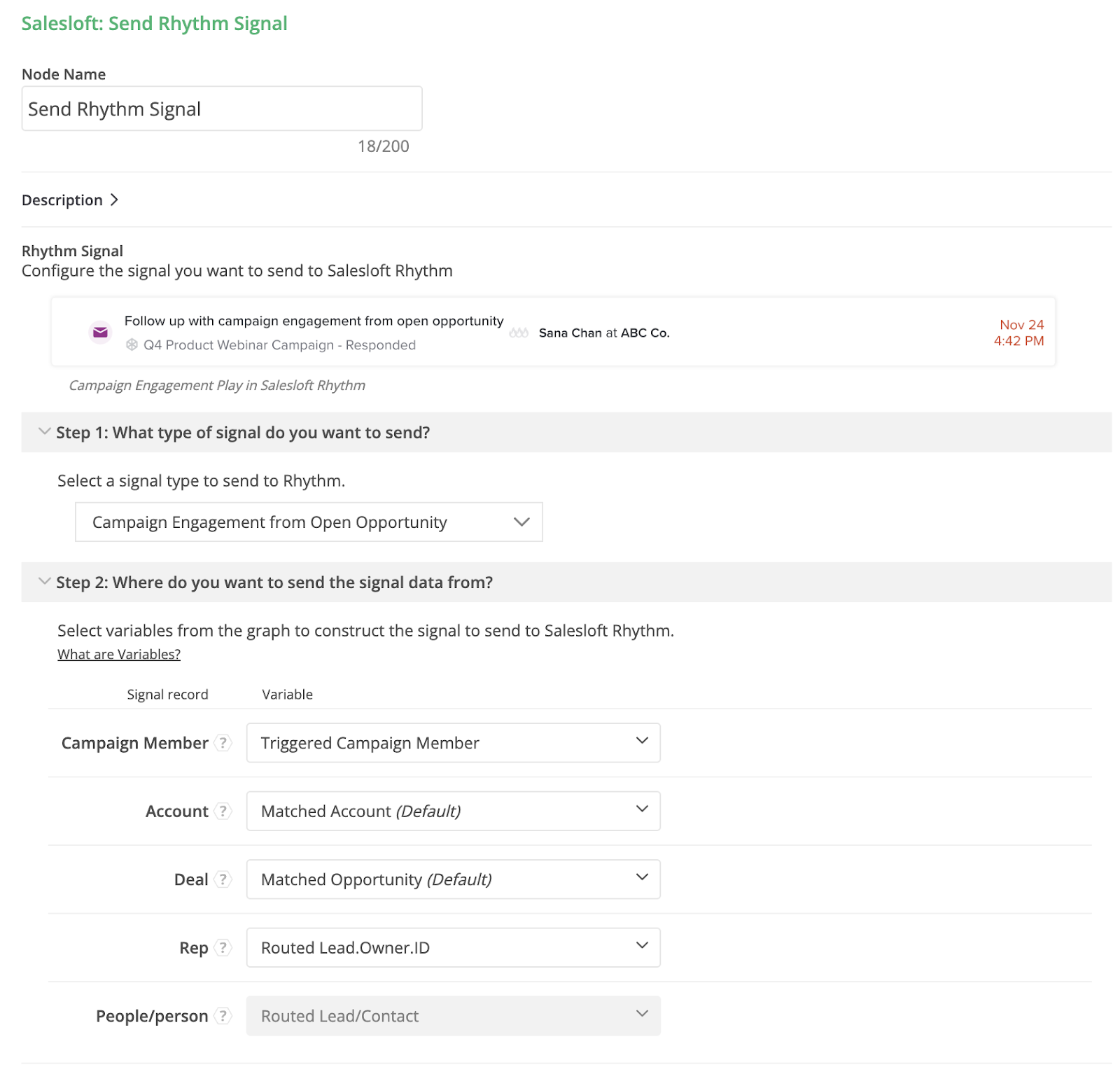 LeanData-Salesloft Send Rhythm Signal Integration – LeanData Help Center LeanData-Salesloft Send Rhythm Signal Integration – LeanData Help Center