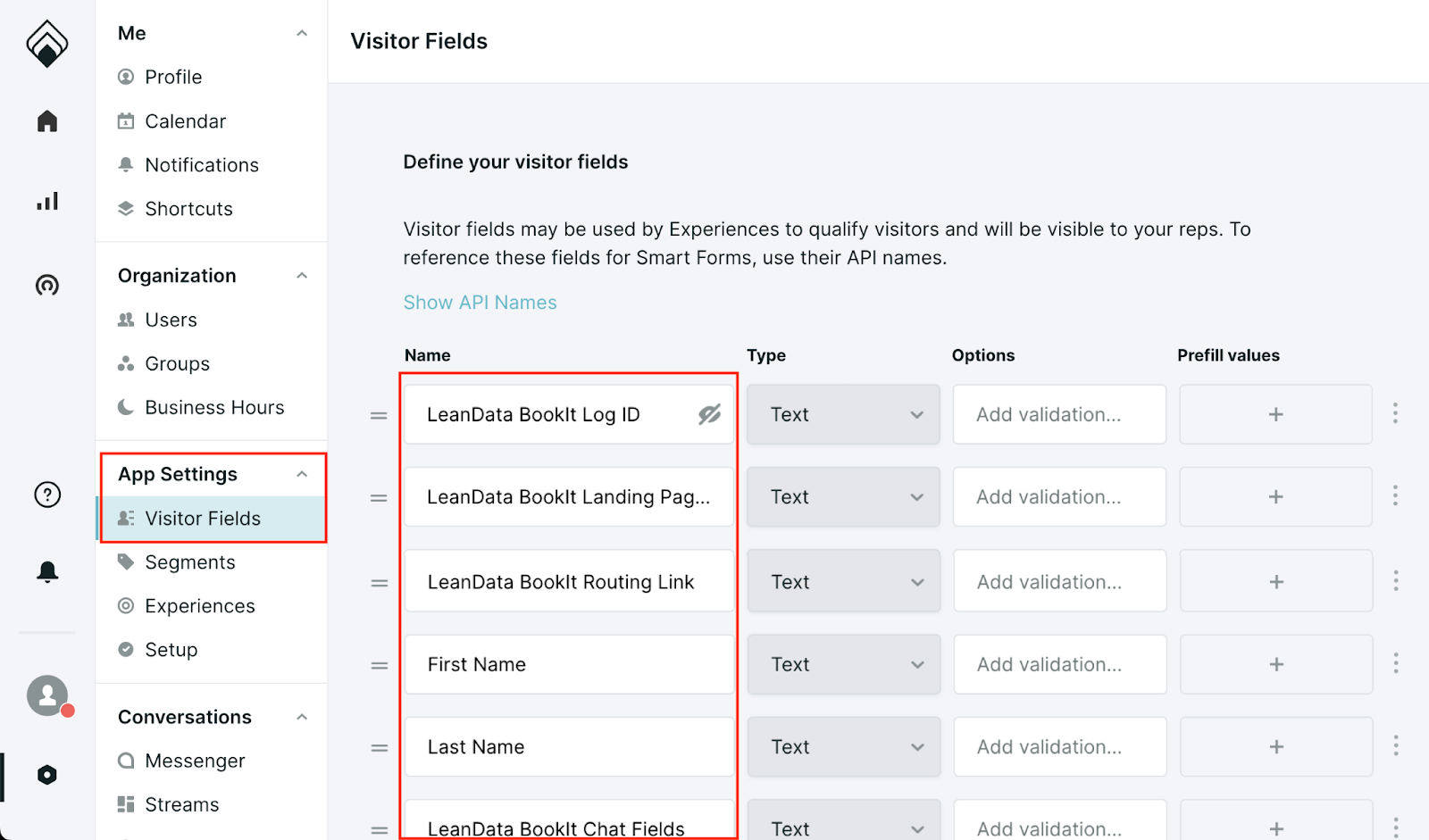 BookIt for Forms - Chatbot Compatibility – LeanData Help Center