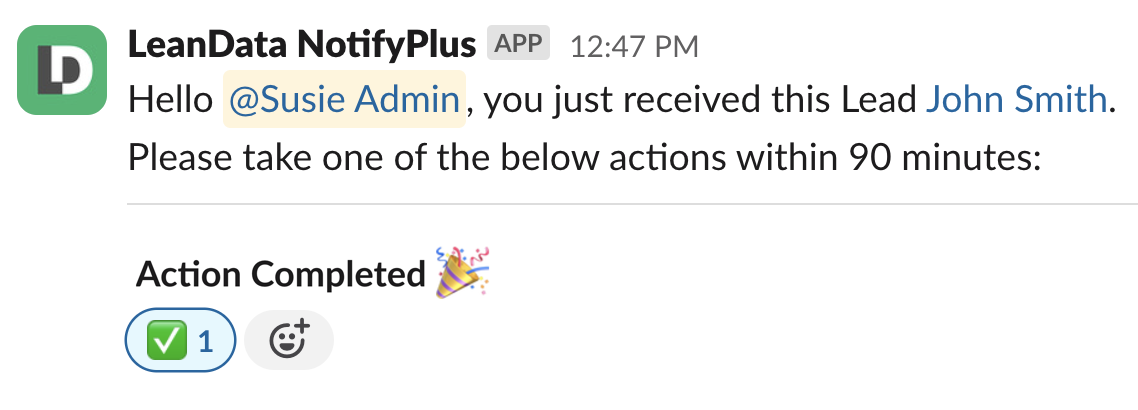LeanData NotifyPlus Slack Integration – LeanData Help Center