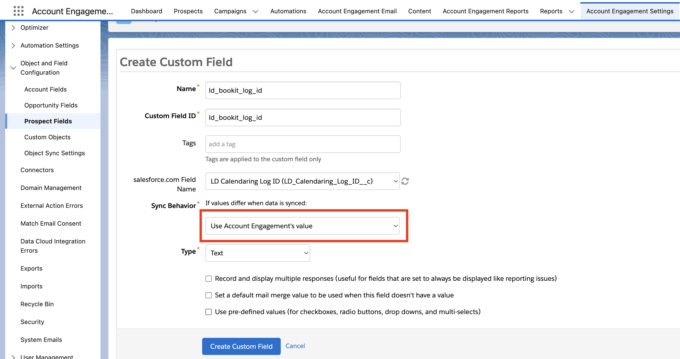Adding a Hidden Field in Pardot – LeanData Help Center